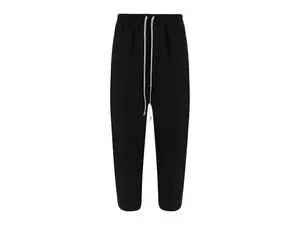 Rick Owens Drawstring Cropped Pant - Black