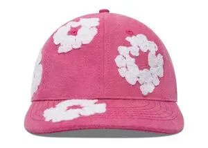 DENIM TEARS Cotton Wreath Dyed Cap - Pink