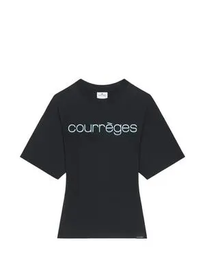 COURREGES Logo-print T-shirt