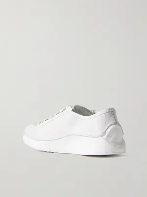 Nike Air Superfly Ostrich-effect Leather Sneakers - Neutrals
