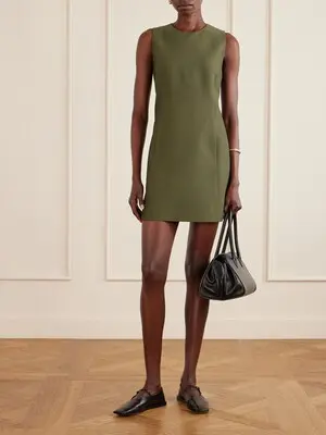Veronica De Piante Melodie Cotton And Silk-blend Mini Dress