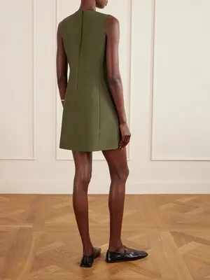Veronica De Piante Melodie Cotton And Silk-blend Mini Dress