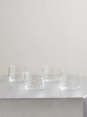 LOBMEYR Set Of Four Crystal Glass Tumblers - Neutrals