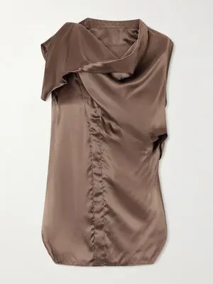 Rick Owens Draped Satin Top
