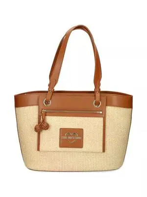 Moschino Contrasting-trim Tote Bag