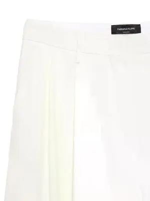 Fabiana Filippi Pleated Wide Leg Cropped Trousers