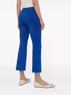 Liviana Conti Cropped Flared Trousers - Blue