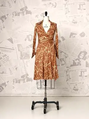 TROVE 1970s Dvf Vintage Wrap Dress