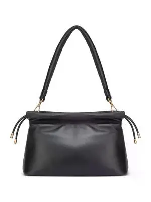POTAMY Drawstring Leather Shoulder Bag