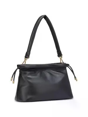 POTAMY Drawstring Leather Shoulder Bag