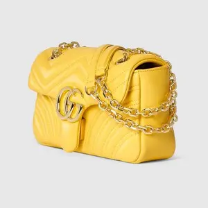Gucci Gg Marmont Small Shoulder Bag - Yellow