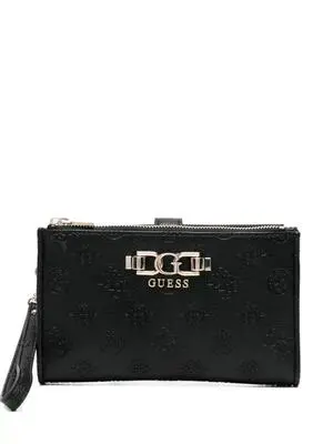 Guess Embossed-logo Zip-roundwallet