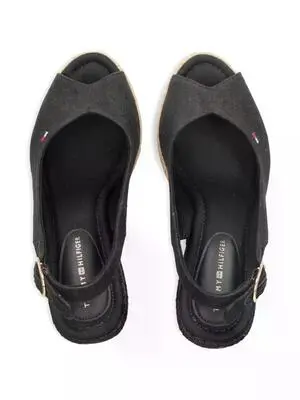 Tommy Hilfiger Logo-embroidered Wedge Espadrilles