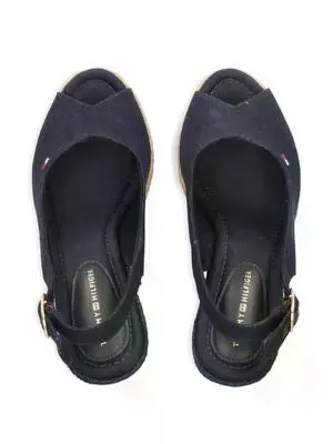 Tommy Hilfiger Logo-embroidered Wedge Espadrilles