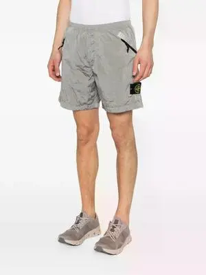 Stone Island Zip-pocket Shorts - Grey