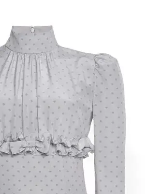 Alessandra Rich Ruffled-detail Mini Dress