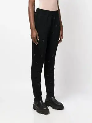 Karl Lagerfeld Monogram-rhinestone Track Pants
