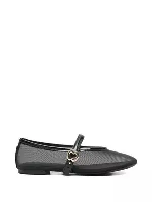 Maje T-strap Heart Ballet Flats