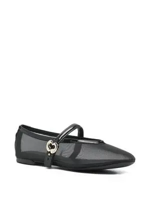 Maje T-strap Heart Ballet Flats