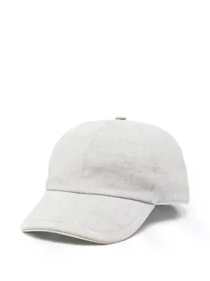 Eleventy Contrast Trim Cap - Grey