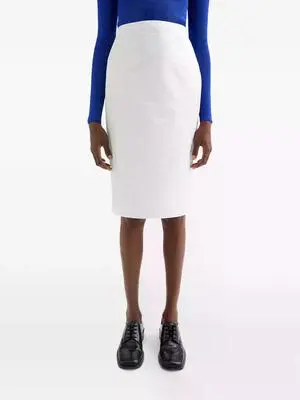 JIL SANDER Technical Faille Midi Skirt