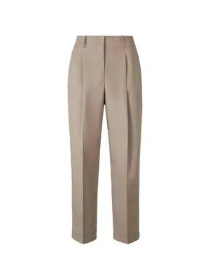 Peserico Pleated Cuffed-hem Trousers - Neutrals