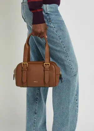 Mulberry Small Grained Leather Boston Shoulder Bag