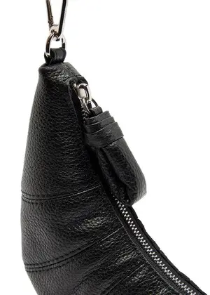 LEMAIRE Leather Cross-body Coin Purse - Black