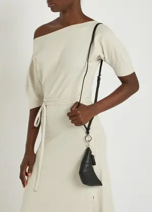 LEMAIRE Leather Cross-body Coin Purse - Black