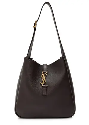 Saint Laurent 5 Á 7 Small Leather Shoulder Bag - Chocolate