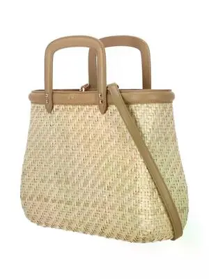 Rodo Wicker Top Handle Tote Bag
