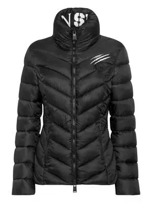 PLEIN SPORT Quilted Puffer Jacket - Black