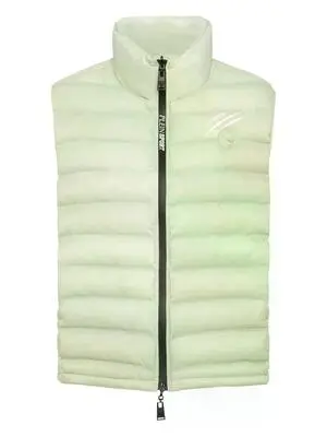 PLEIN SPORT High-neck Sleeveless Gilet - Green