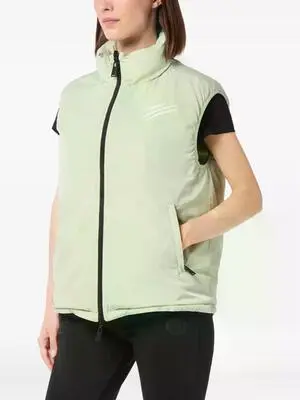 PLEIN SPORT High-neck Sleeveless Gilet - Green