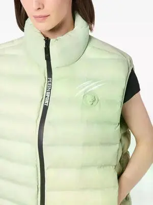 PLEIN SPORT High-neck Sleeveless Gilet - Green