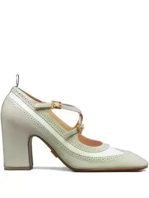 Thom Browne 75mm Criss-cross Pumps - Neutrals