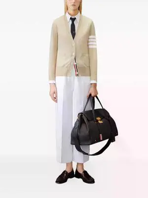 Thom Browne 4-bar Wool Cardigan - Neutrals