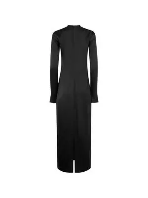 TOTEME Satin Maxi Dress - Black
