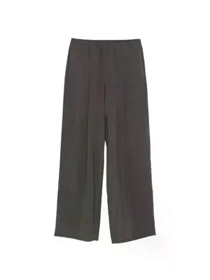 ALYSI Elasticated Palazzo Pants - Grey