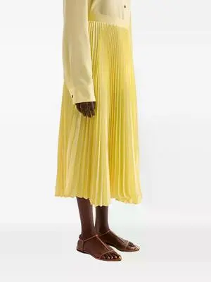 JIL SANDER Pleated Midi Skirt