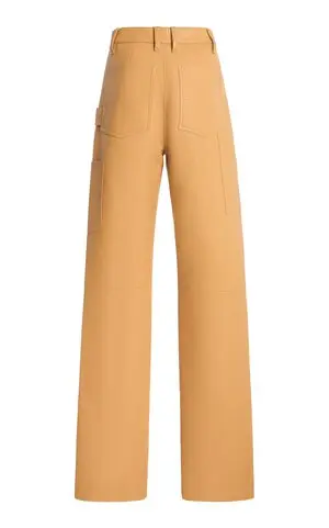 Altuzarra Mills Leather Straight-leg Pants