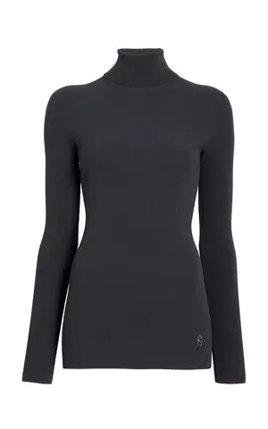 Proenza Schouler Fox Ribbed Mock Neck Top