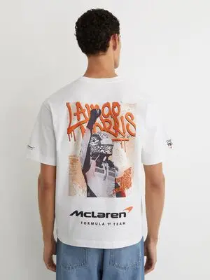REISS X Mclaren F1 Team Winnermclaren Racing Champion-print T-shirt - White
