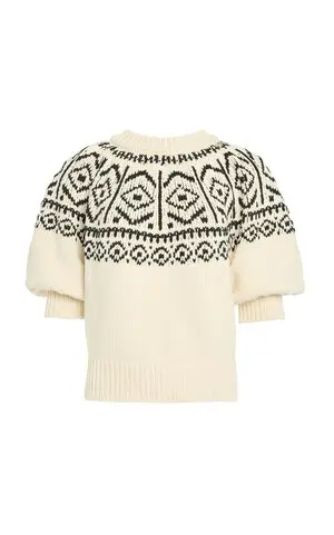 Altuzarra Howard Cotton-Blend Sweater Off-white