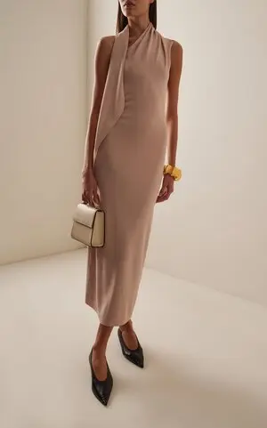 Altuzarra Mitchell Asymmetric Halterneck Knit Dress
