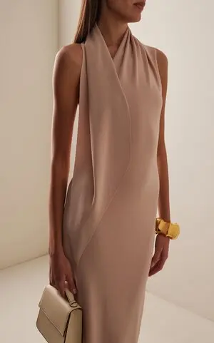 Altuzarra Mitchell Asymmetric Halterneck Knit Dress