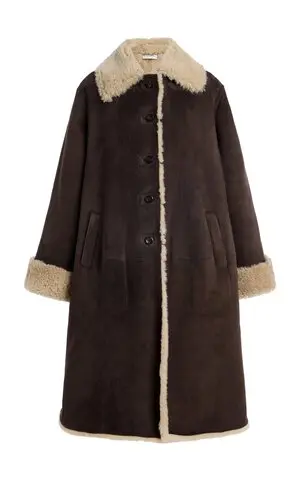 Altuzarra Blakey Shearling Coat - Neutral