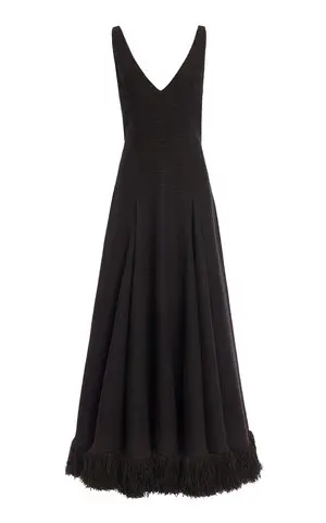 Altuzarra Roberta Cotton-blend Maxi Dress - Black