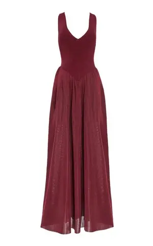 Altuzarra Lollie Maxi Dress - Burgundy