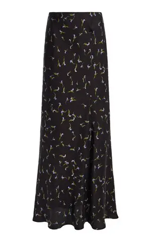 Altuzarra Casey Silk Maxi Skirt - Black